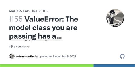 ValueError The Model Class You Are Passing Has A Config Class Attribute That Is Not