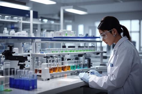 Premium Ai Image Biochemistry Lab Exploration