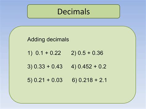 Decimals Mixed Questions Ppt