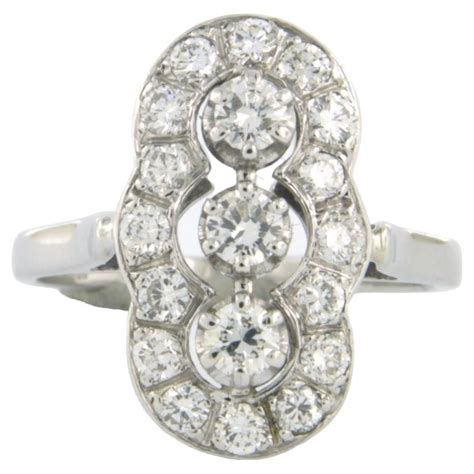 Christ Ring With Diamonds 14k White Gold For Sale At 1stdibs