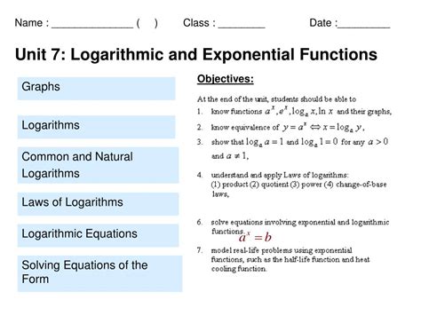 Ppt Name Class Date