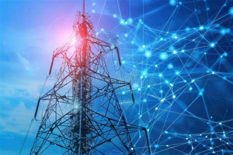 Innovative Mobile Communication Network Concept With High Speed Data Transfer Stock Image