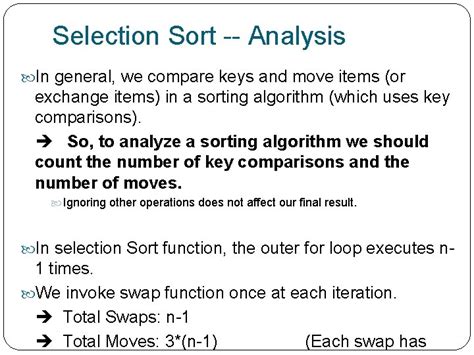 Review Selection Sort Algorithm Time Complexity Best Case