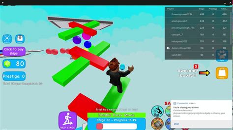 Completing 60 Stages On This Mega Fun Obby To Complete This Challenge