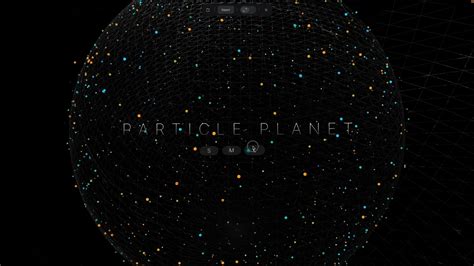 interactive particle planet designed in spline by bigloong r spline3d