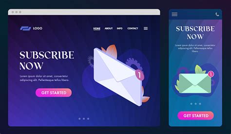 지금 ui ux 웹 디자인 및 gui 모바일 응용 프로그램을 구독하십시오 웹 사이트 헤더 배너 슬라이더 방문 페이지에 대한