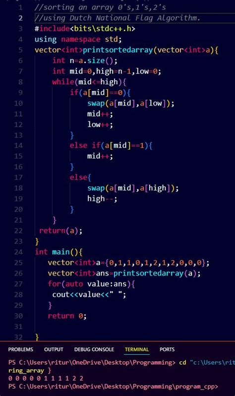 Rajritu Kumar On Linkedin Sorting An Array 0s1s2s Using Dutch National Flag Algorithm