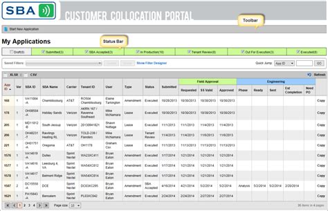 Customer Collocation Portal Overview