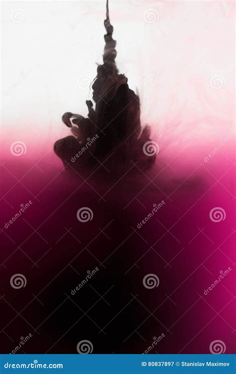 Purple Dye In Water Stock Image Image Of Mixed Fall
