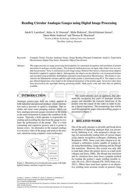 Pdf Reading Circular Analogue Gauges Using Digital Image Processing