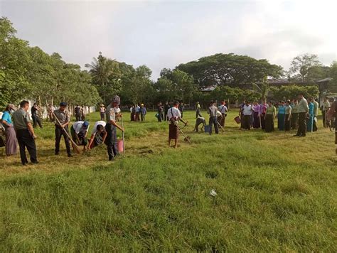 ရွှေတောင် မြို့နယ်တွင် ကျောင်းပတ်ဝန်းကျင် သန့်ရှင်းသာယာလှပရေးအတွက် စုပေ