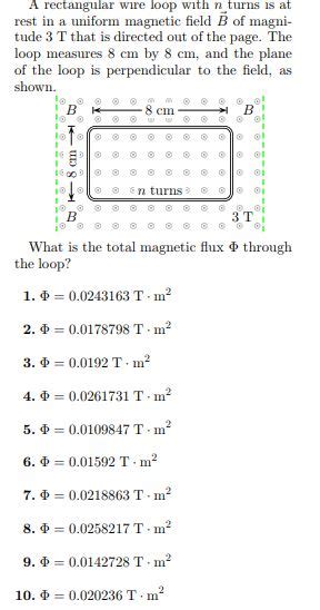 solved a rectangular wire loop with n turns is at rest in a
