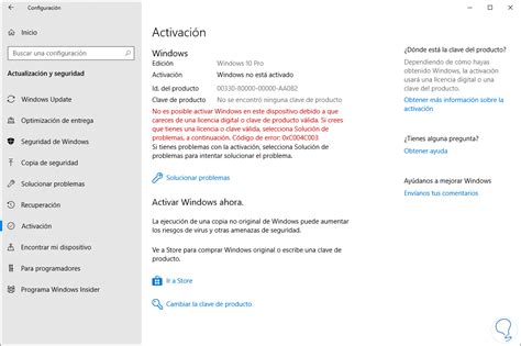 Cómo activar o desactivar Licencia Windows 10 y cambiar Serial Solvetic
