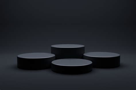 하얀 방 배경에 있는 현대 플랫폼 스탠드 연단 디스플레이 빈 제품 선반 또는 전시 무대 배경 3d 렌더링용 0명에 대한 스톡 사진 및 기타 이미지 Istock