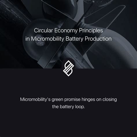 Circular Economy Principles In Micromobility Battery Production → Scenario