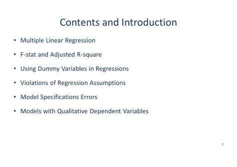 Quantative Methods Multiple Regression Cfa Level Ii Cfa Institute