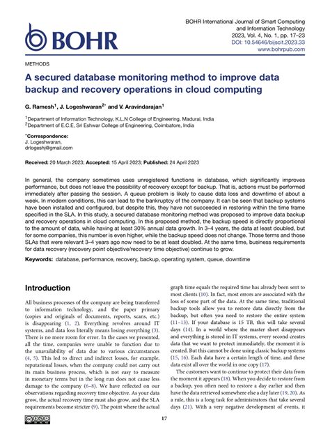pdf a secured database monitoring method to improve databackup and