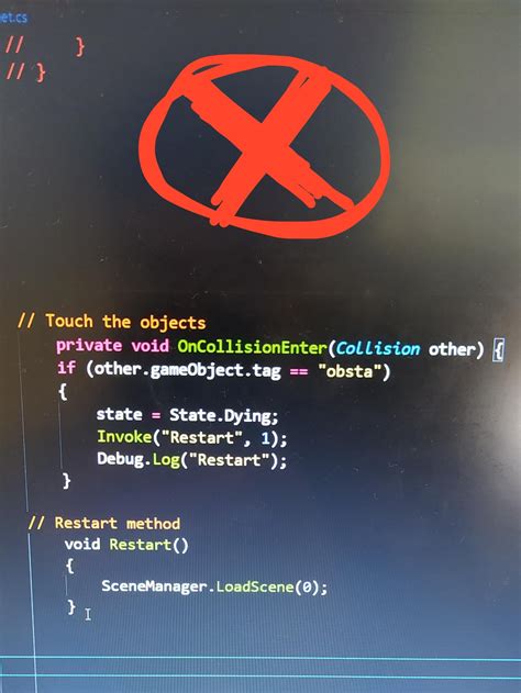 Trying To Invoke Method Player Restart Couldnt Be Called Runity3d