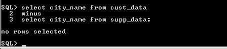 Oracle Set Operators Union Union All Intersect And Minus