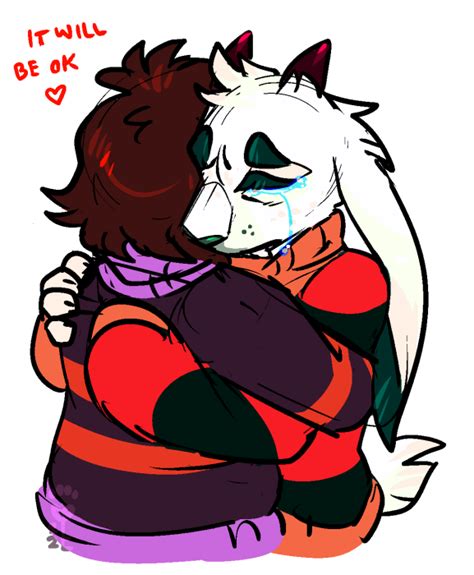 Oc Request Underfell Asriel And Frisk Hugging It Out For A Friend Of Mine R Undertale
