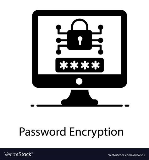 password encryption royalty free vector image vectorstock