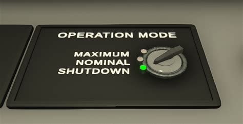 New Reactor Operating Mode Selector Shutdown Nominal Maximum