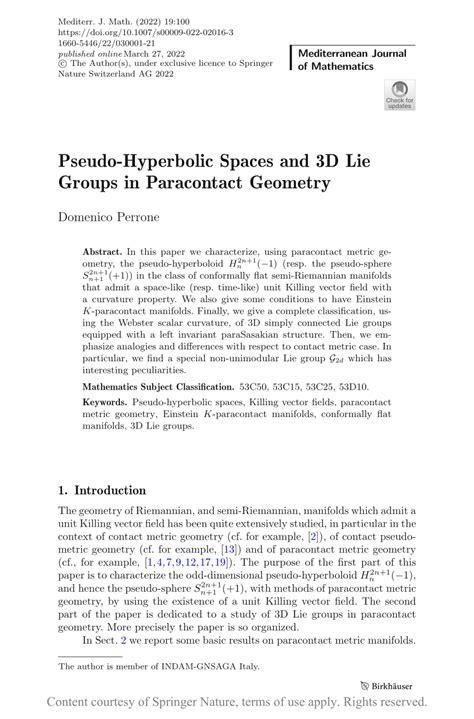 Pseudo Hyperbolic Spaces And 3d Lie Groups In Paracontact Geometry