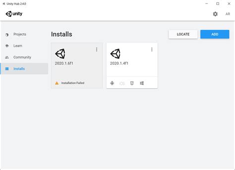 How To Remove Failed Installation Questions Answers Unity Discussions