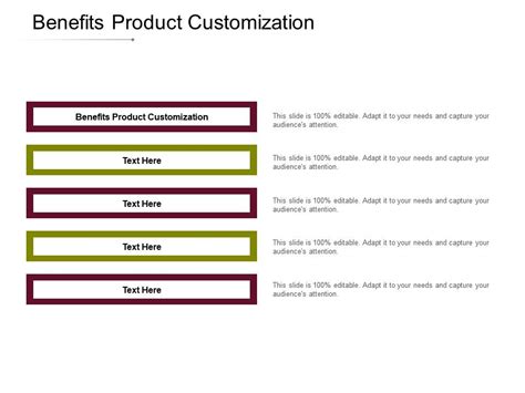 Benefits Product Customization Ppt Powerpoint Presentation Visual Aids Icon Cpb Presentation