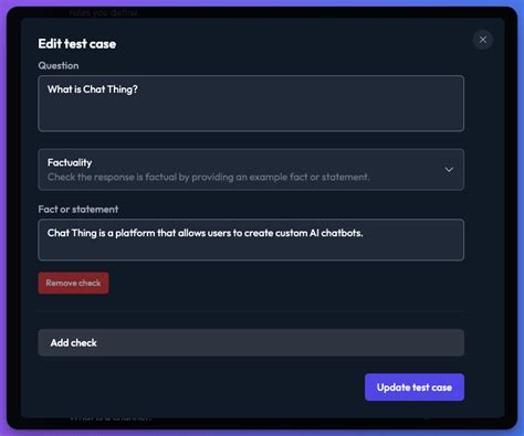 Optimise Your Bots With Chat Things Testing Interface Chat Thing
