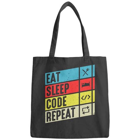 Programmer Geek Engineer Eat Sleep Code Repeat Bags Sold By Julestgermaines Sku 138775806 60