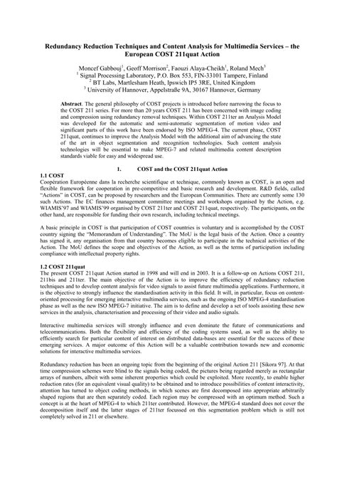 Pdf Redundancy Reduction Techniques And Content Analysis For Multimedia Services The