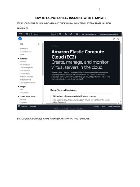 Launching Ec2 Instance Guide Pdf