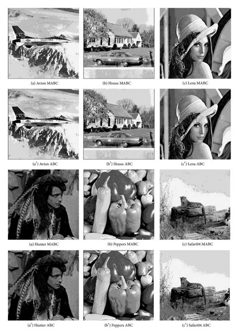 the comparison of the thresholded images by mabc based and abc based