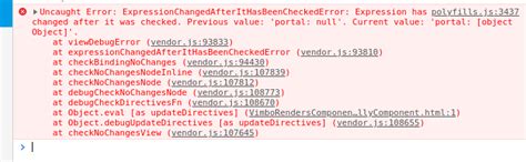 Angular Portal Expression Has Changed After It Was Checked Previous Value Portal Null