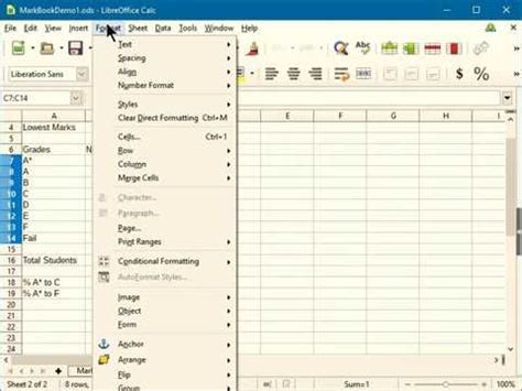 Libreoffice Calc Format As Percentage YouTube