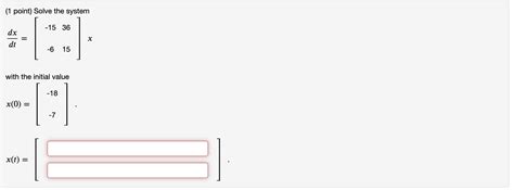 Solved Solve The Chegg Com