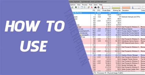 Cách sử dụng Process Explorer Góc Info