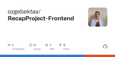 GitHub Ozgebektas RecapProject Frontend