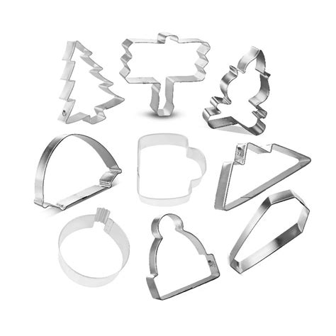 9 Piece Camping Cookie Cutter Set The Cookie Cutter Shop