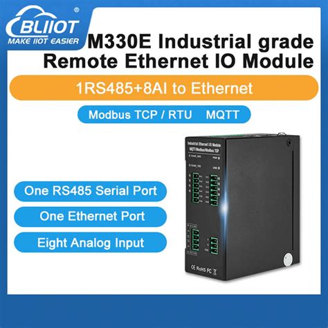 Dual Ethernet 8 Channel Analog Inputs Data Acquisition Module For Industrial IoT China SCADA