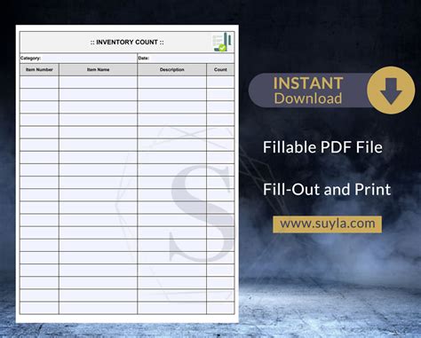 Inventory Count Suyla Studio