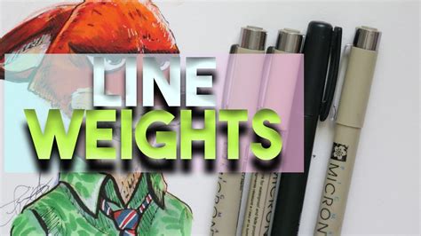 Try Using Different LINE WEIGHTS Lining Technique YouTube