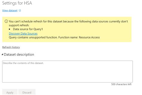 query contains unsupported function function name microsoft