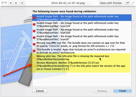 Validation Warnings And Errors Validating Ios App For Upload Stack