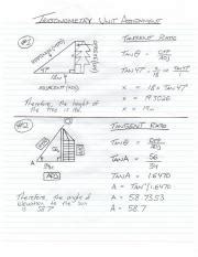 Trigonometry Unit Assignment Pdf Course Hero