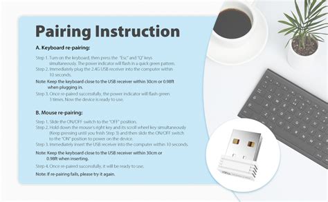 Iclever 2 4g Usb Receiver Wireless Keyboard And Mouse Brand Only For Gk03 Gk08 Gkb33s Not For