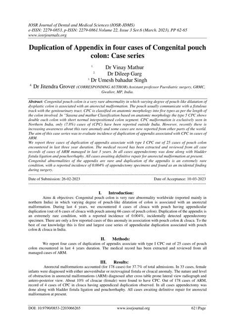 Pdf Duplication Of Appendix In Four Cases Of Congenital Pouch Colon Case Series 1