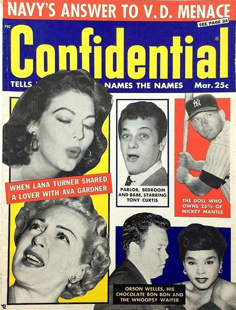 Confidential Magazine Cover March 1957 Ava Gardner Lana Turner