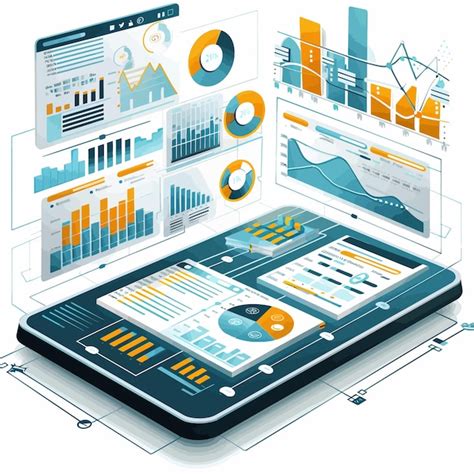 premium vector data visualization vector illustration